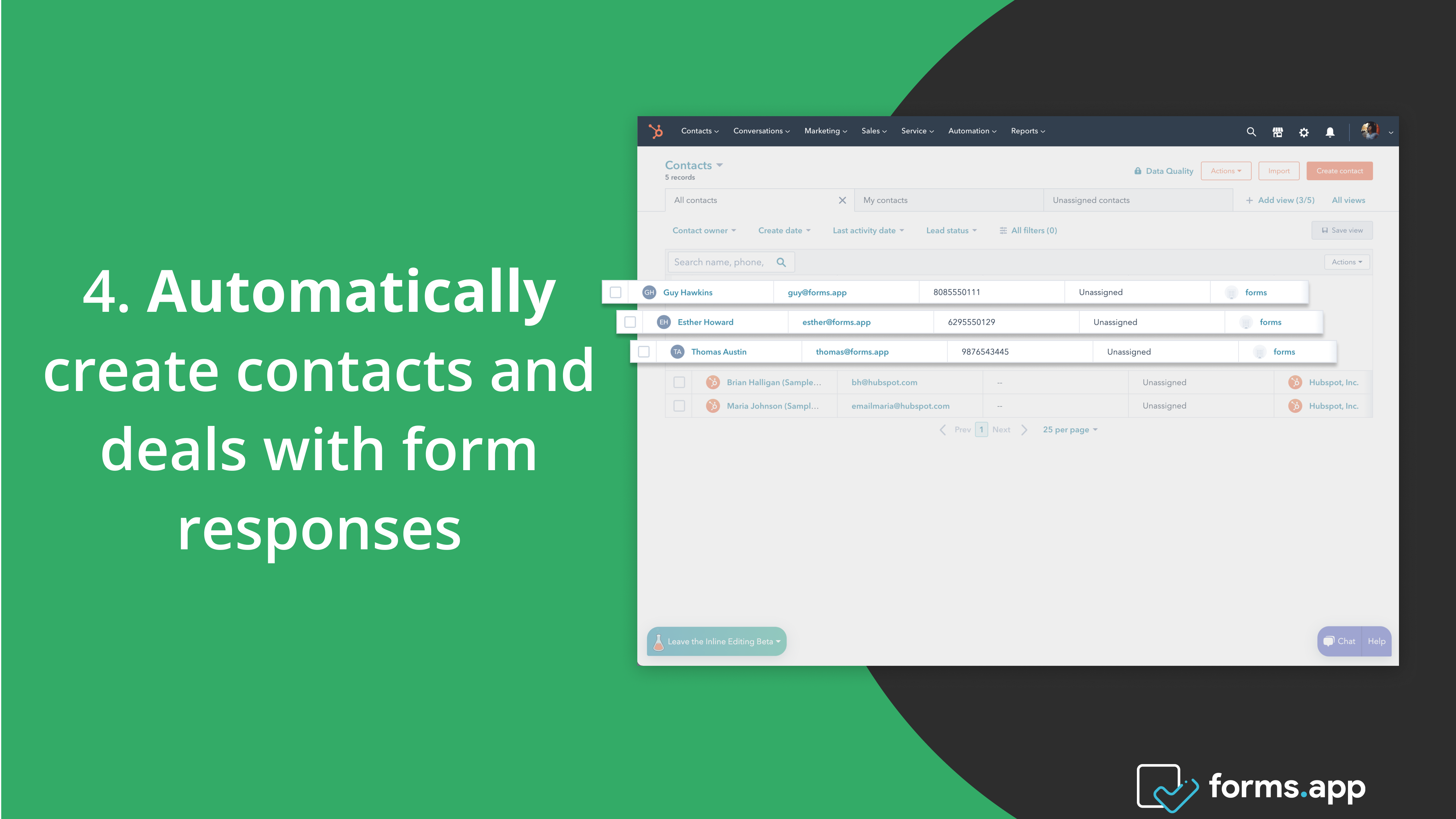 forms.app HubSpot Integration | Connect Them Today
